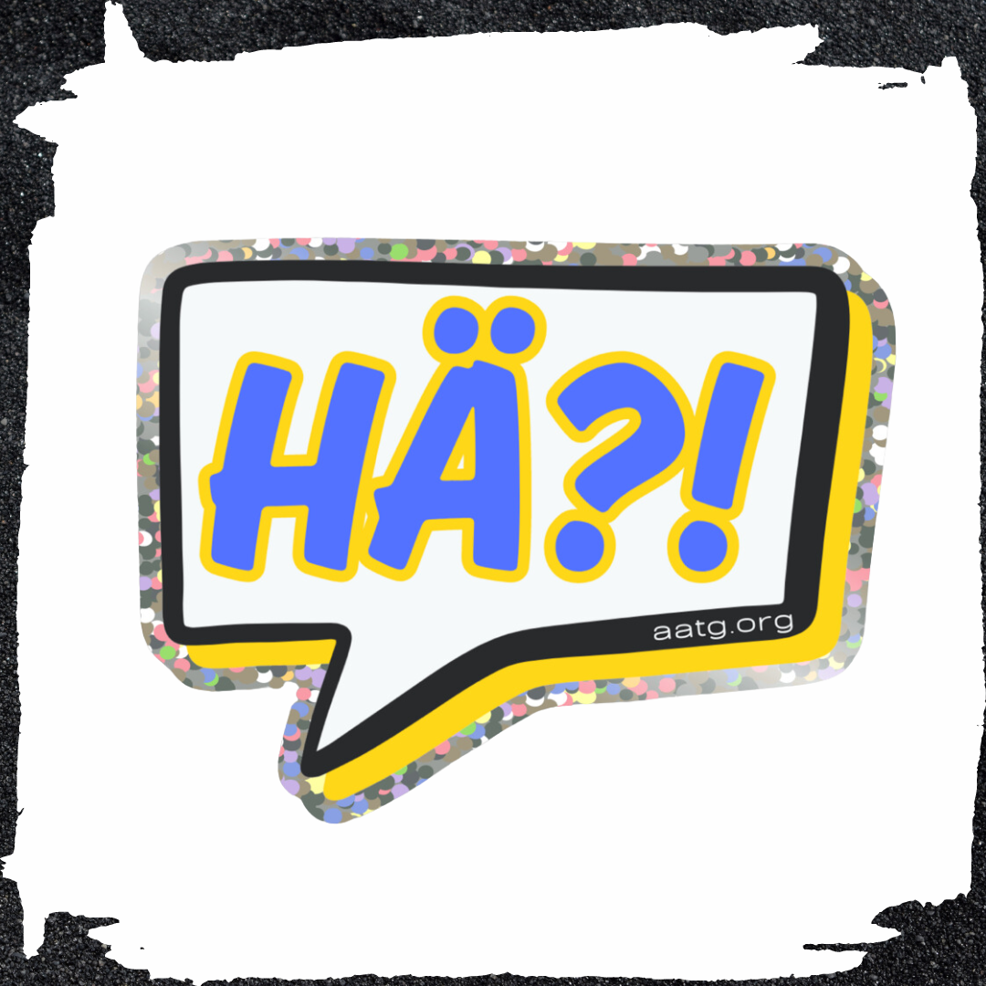 Hä? Glitter Sticker - LIMITED EDITION - Pack of 3 – American ...